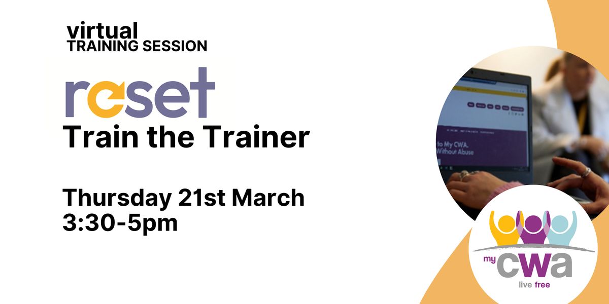 Reset: Train The Trainer, March 21 2024 | Online Event | AllEvents