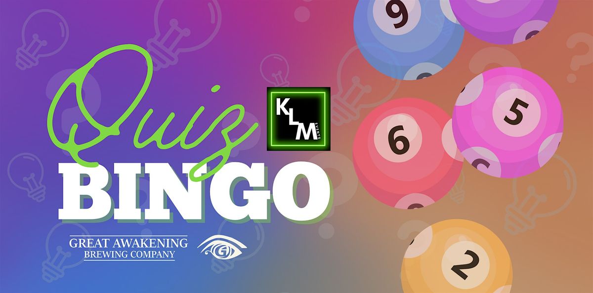 Monthly Quiz Bingo with Kyle McCoy (Free), Great Awakening Brewing Co, Westfield, 11 July 2024 ...