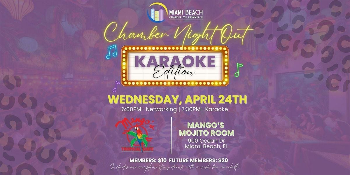 Chamber Night Out: Shamrock Social, Rum Room Miami Beach, 19 April 2024 ...