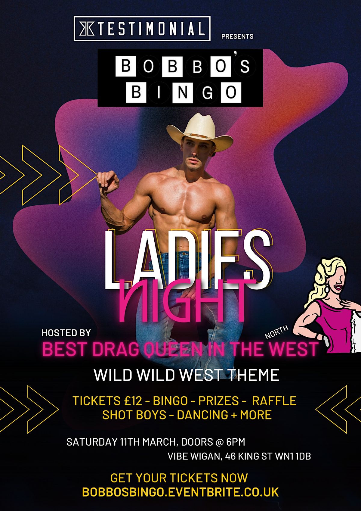 Bob Beswick Testimonial Presents: Bobbos Bingo, VIBE Wigan, 11 March to ...