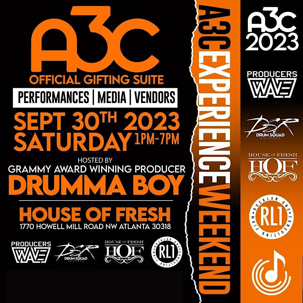 A3C HIP HOP POP UP SHOP - HOF, House of Fresh, Atlanta, 30 September ...