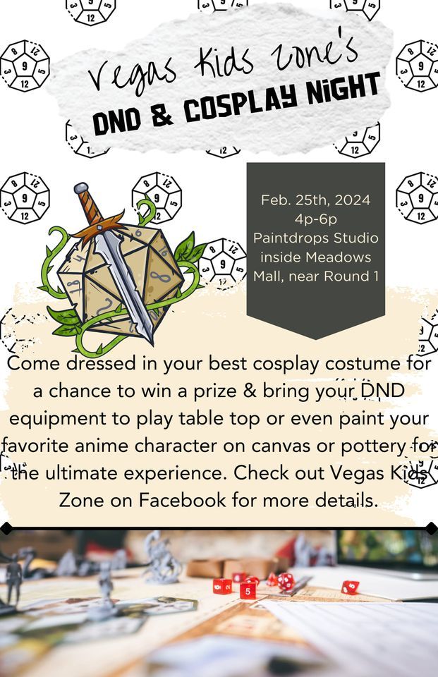 Cosplay & DND Day, Paintdropslv, Las Vegas, 24 March 2024 | AllEvents.in