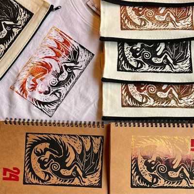 Year of the Dragon - Learn linocut and print your own dragons, Artisan ...