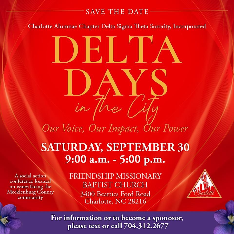 Delta Days in the City Our Voice, Our Impact, Our Power, Friendship ...