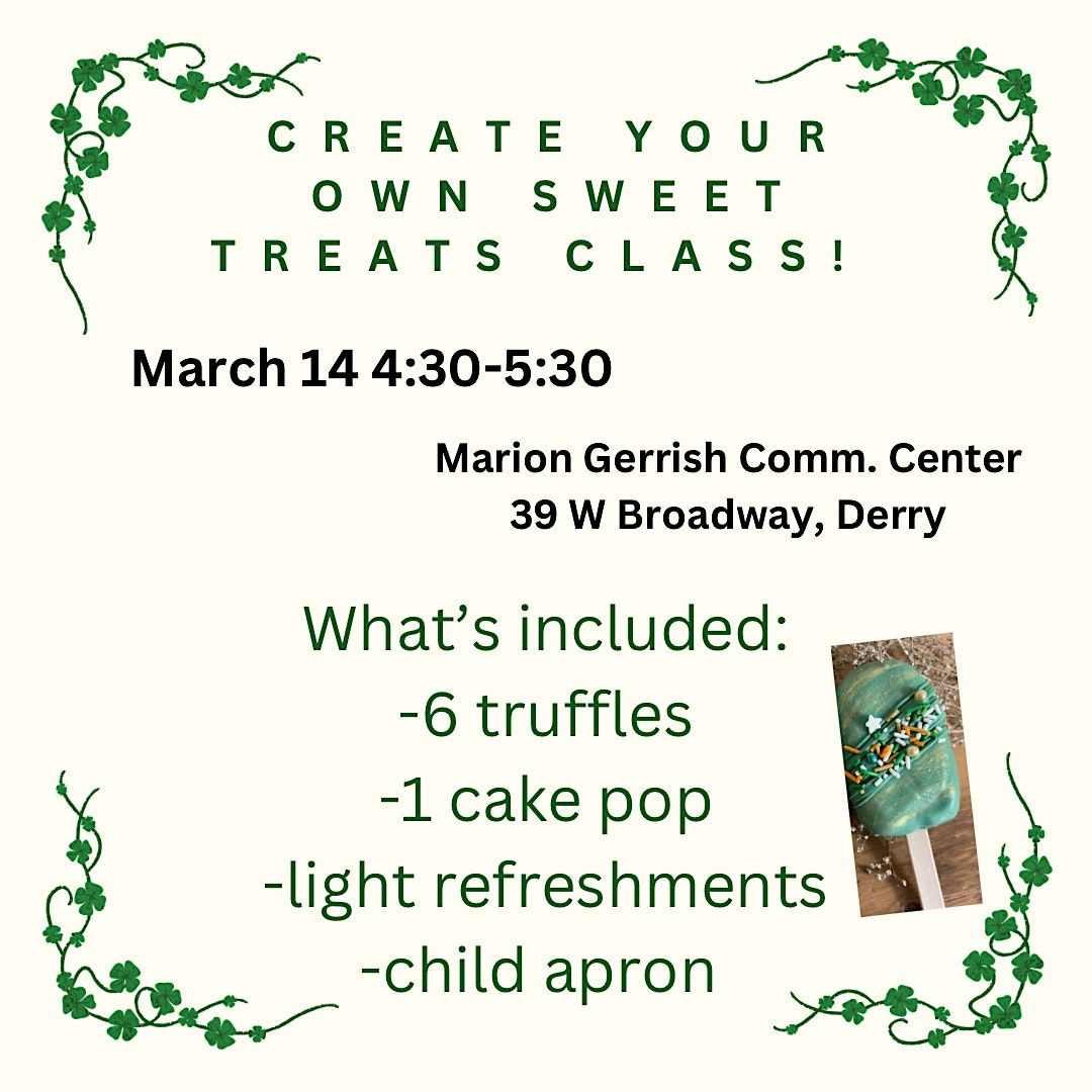 Create Your Own Sweet Treats, Marion Gerrish Community Center & Thrift ...