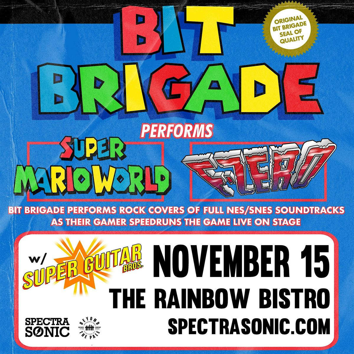 Bit Brigade performs “Super Mario World” + “F-Zero” with Super Guitar ...