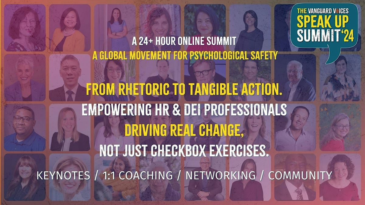 The Speak Up Summit - FULLY VIRTUAL on ZOOM, June 13 to June 14 ...