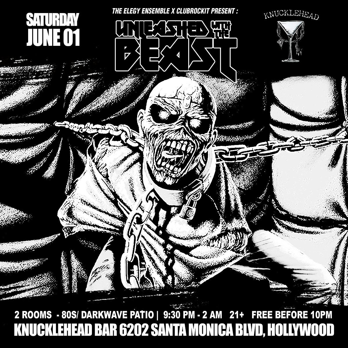 80s / DARKWAVE NITE @ KNUCKLEHEAD LIVE IRON MAIDEN TRIBUTE : FREE b4 10 ...
