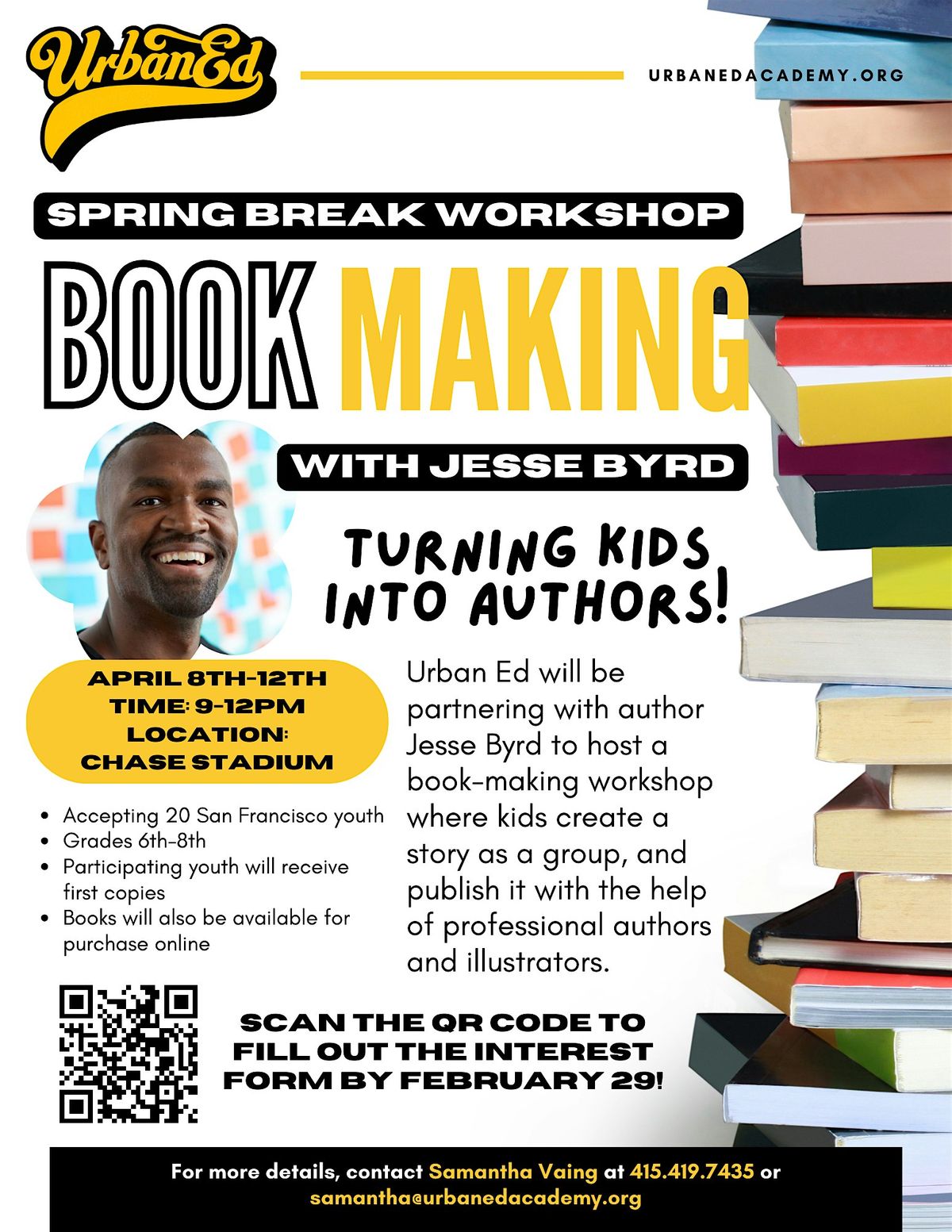 Urban Ed SMART+ Program Spring Break Workshop, Chase Center, San ...