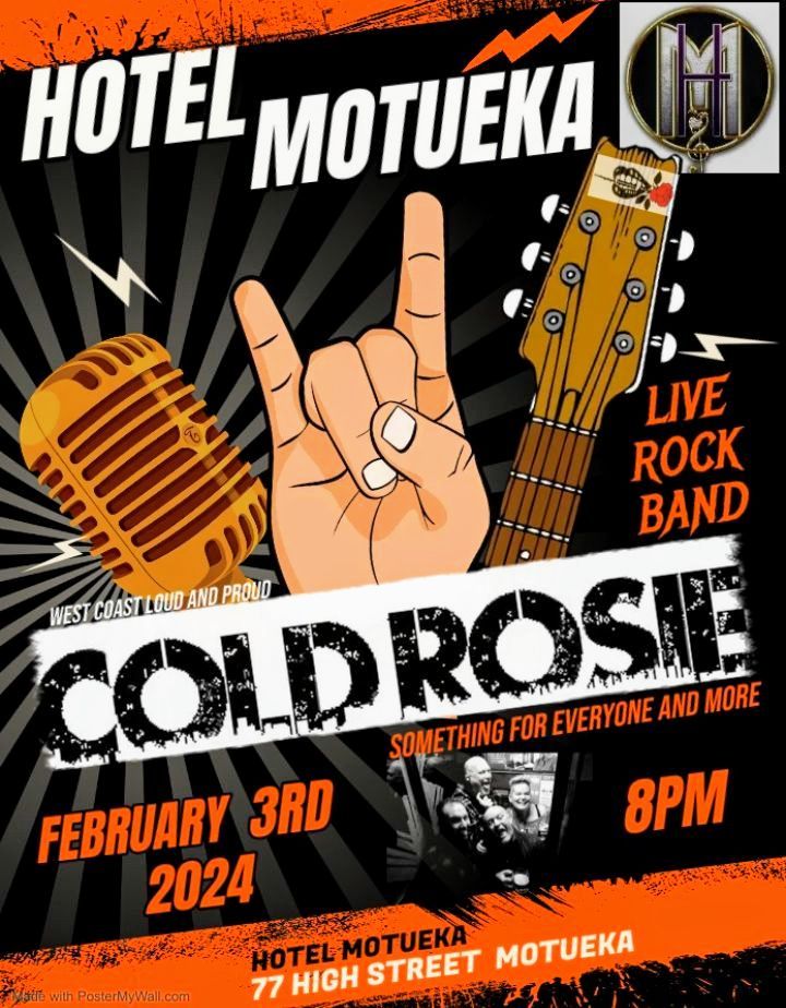 Cold Rosie. Rock @ the Mot., Hotel Motueka, Nelson, February 3 2024 ...