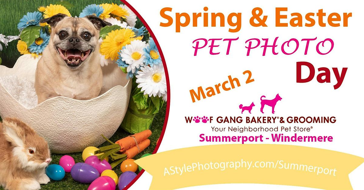 Spring Easter Pet Photo Day Summerport Windermere, Woof Gang Bakery ...