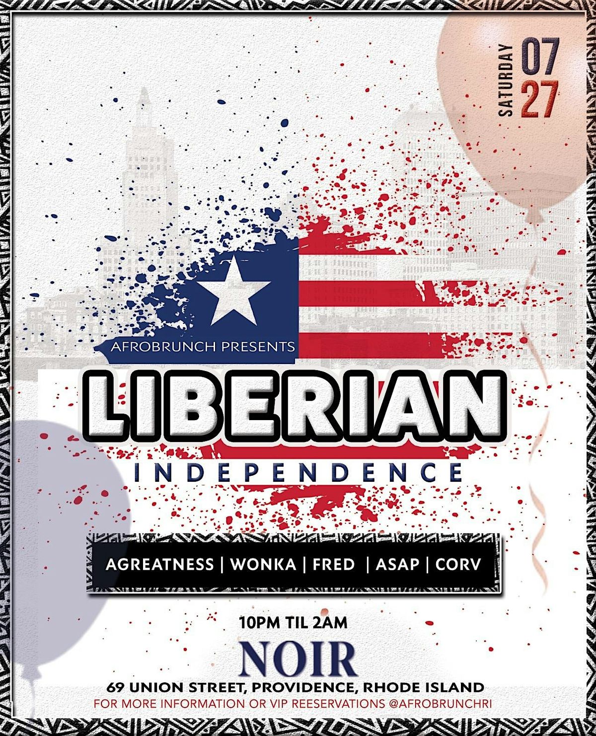 Liberian Independence Day Celebration, Noir Lounge RI, Providence, 27 ...