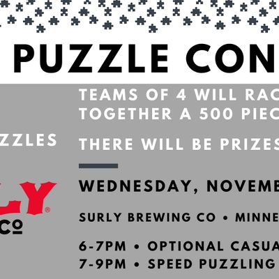 Team Jigsaw Puzzle Contest at Surly Brewing Co - November 2024, Surly ...