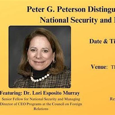 FPAs 2024 Peter G. Peterson Distinguished Lecture, The Harvard Club of New York City, 30 October ...