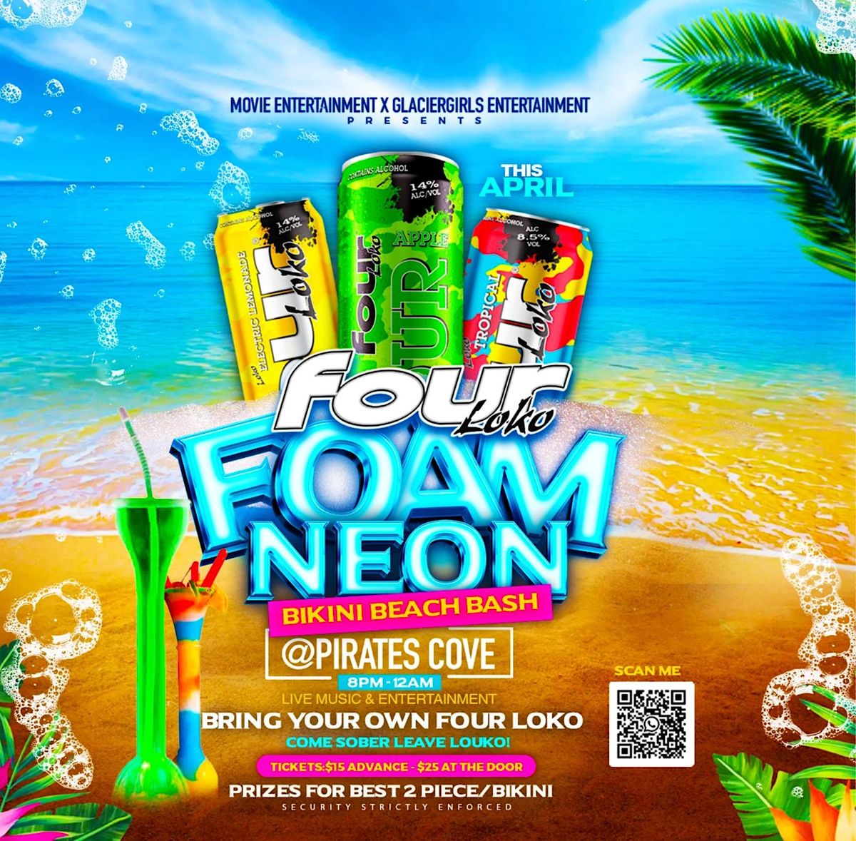 Four Loko Bikini Foam Party Pirates Cove Zipline And Water Park Freeport April 1 To April