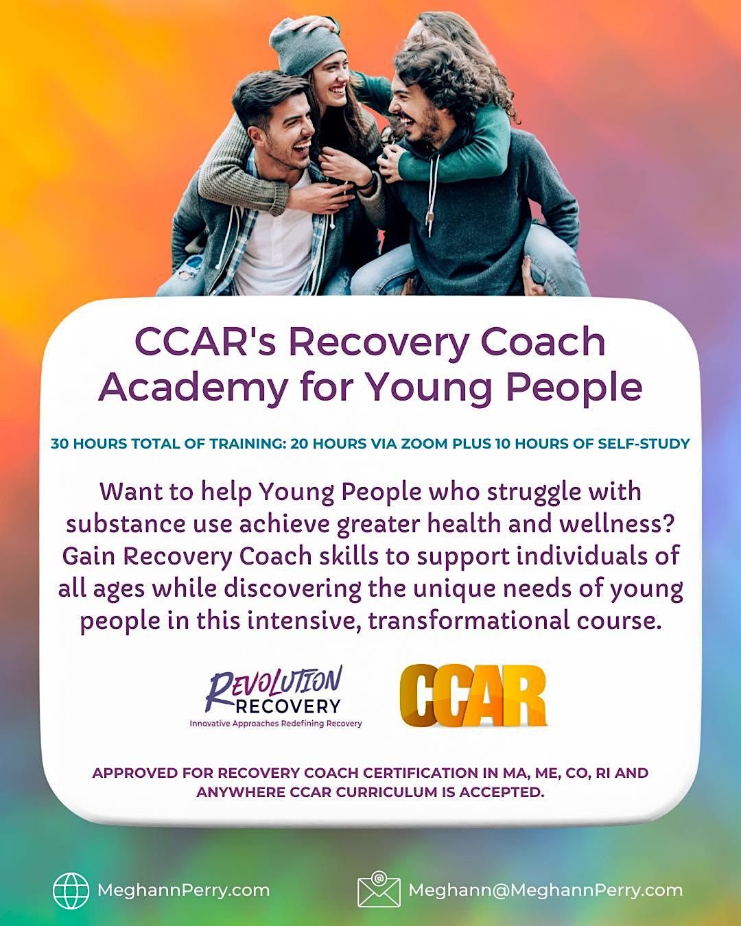 Recovery Coach Academy for Young People, January 9 to January 18 ...