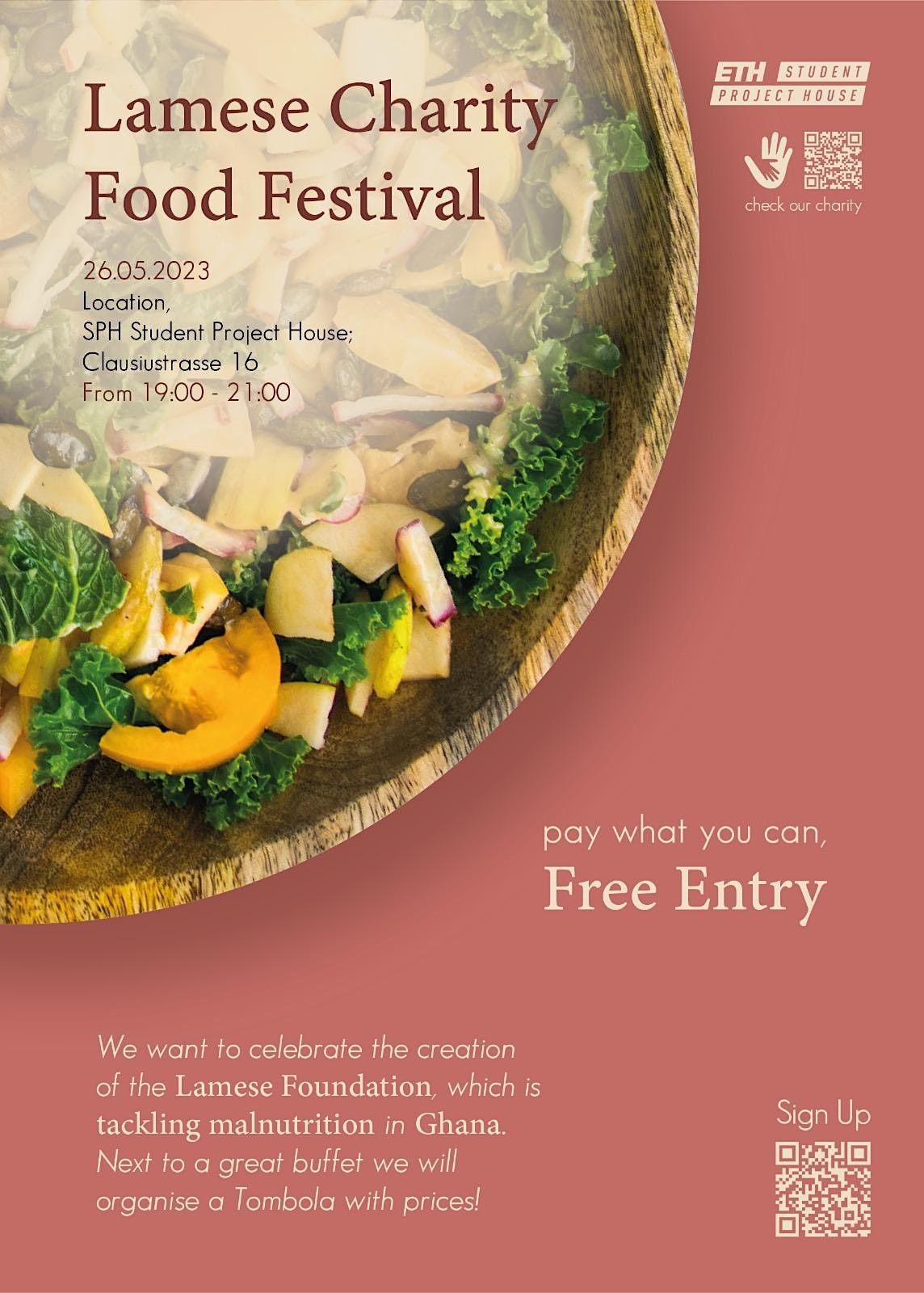 Lamese Charity Food Festival, ETH Student Project House, Zürich, 26 May ...