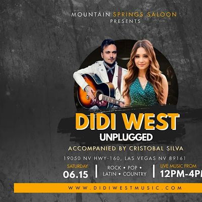 Didi West Unplugged at Mountain Springs Saloon, Mountain Springs Saloon, Las Vegas, 15 June 2024 ...