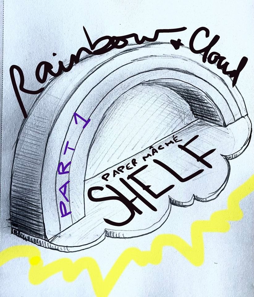 Kids PAPER MACHE RAINBOW AND CLOUD SHELF with Rachel Riner, Black Creek ...