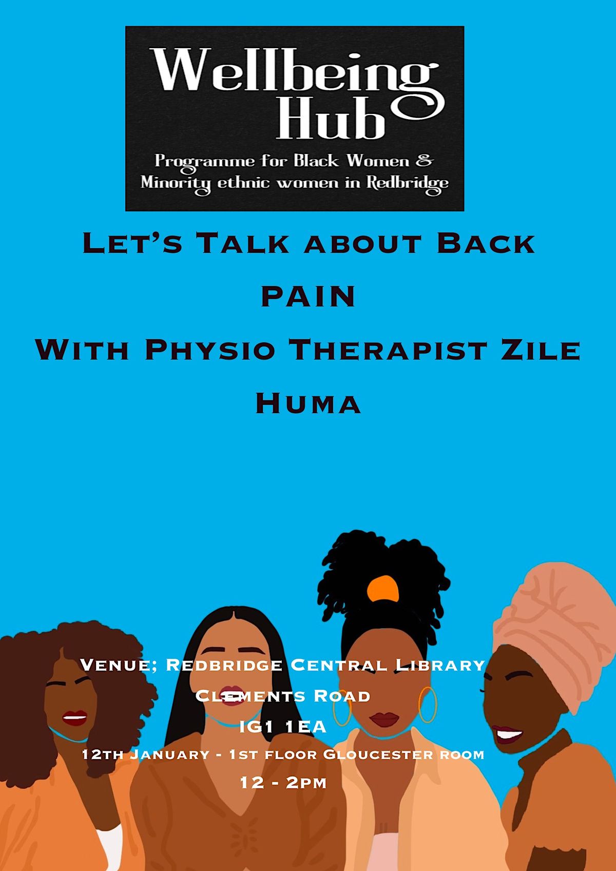 Wellbeing Hub - Lets Talk about Back Pain, Redbridge Central Library ...