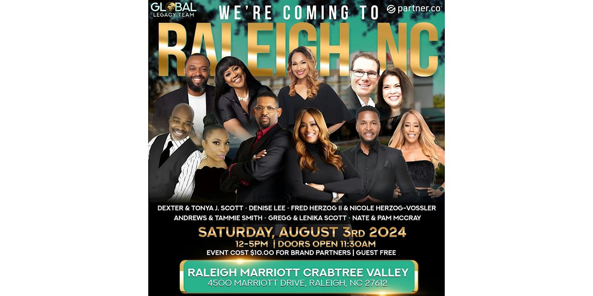 Global Legacy Meeting in Raleigh, North Carolina, Raleigh Marriott ...