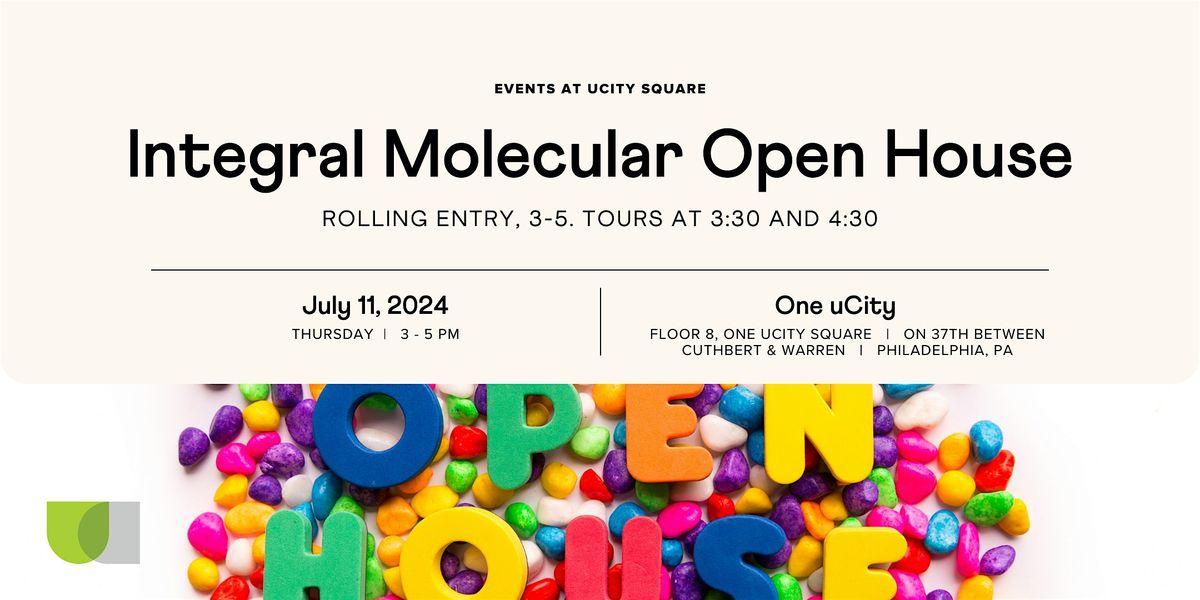 Integral Molecular Open House, One uCity Square, Philadelphia, 11 July 2024 | AllEvents