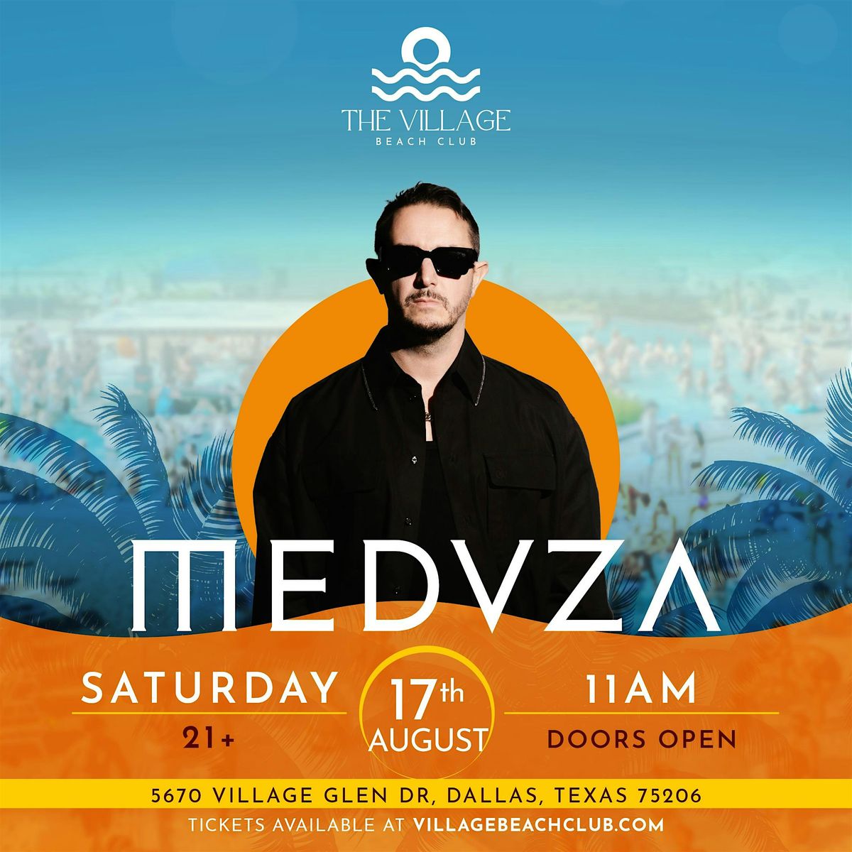 Meduza at the Village Beach Club, The Village Beach Club, Dallas, 17 ...