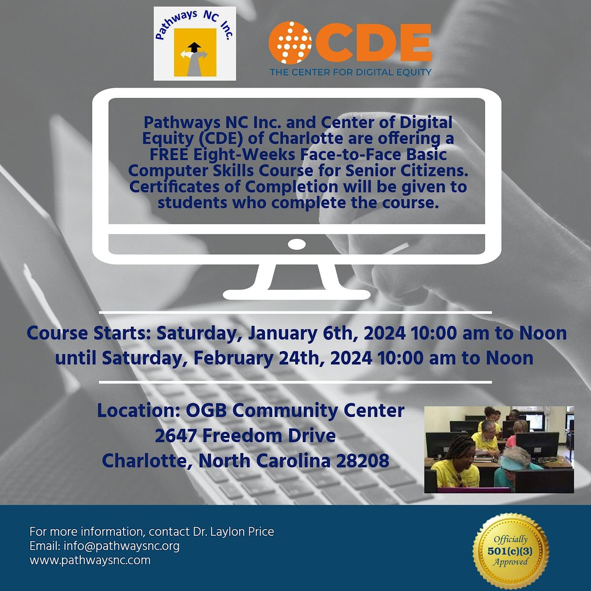 FREE 8 Weeks Face-to-Face Basic Computer Skills Course for Senior ...