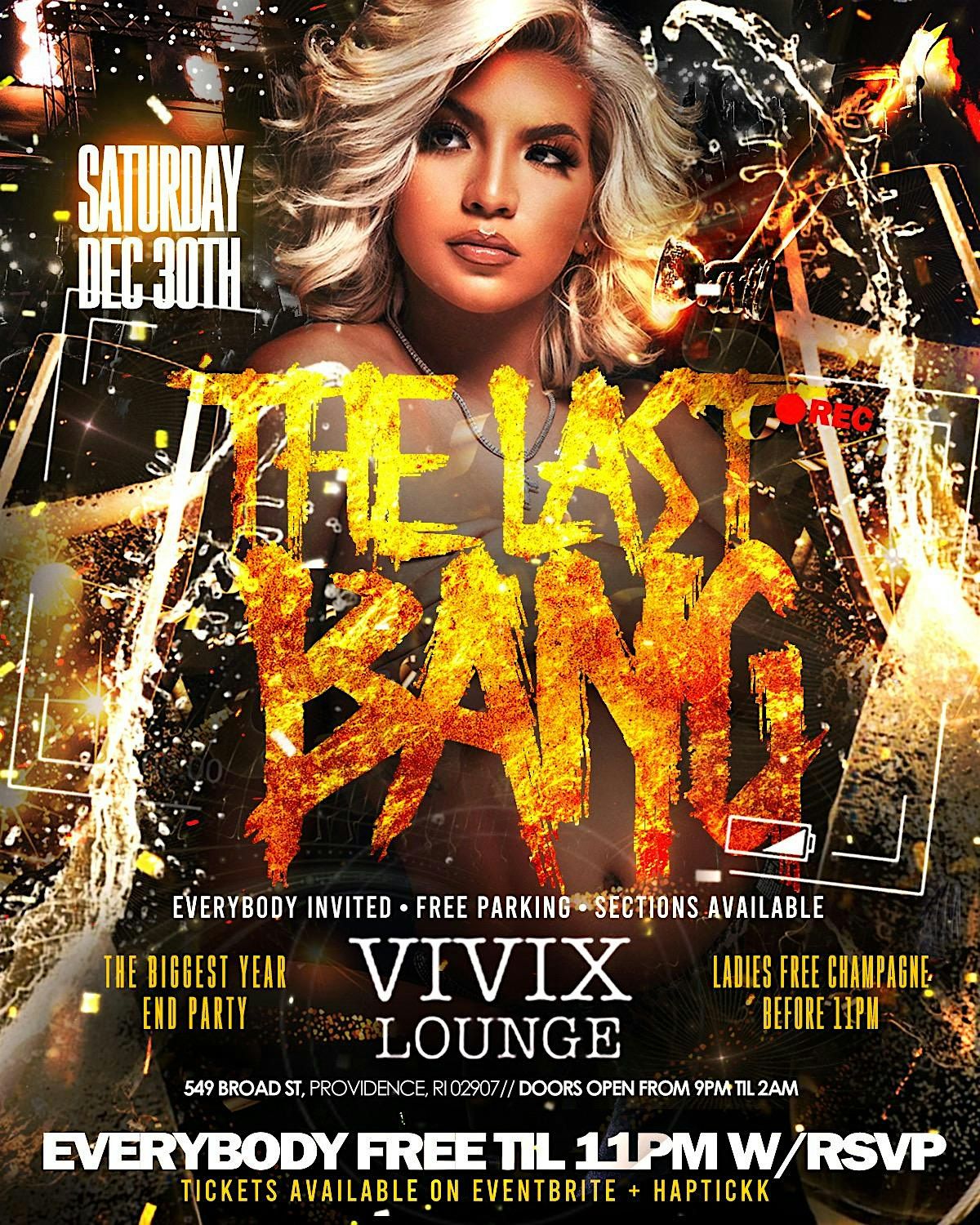 THE LAST BANG, Vivix Lounge, Providence, 30 December to 31 December ...