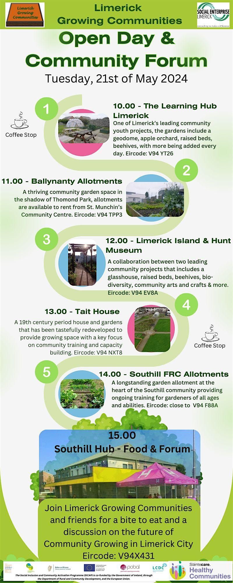 Limerick Growing Communities Open Day and Community Forum, Learning Hub ...