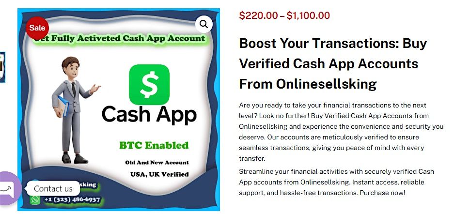 Buy Verified Cash App Accounts – BTC Enabled 25k Limits, May 26 2024 ...