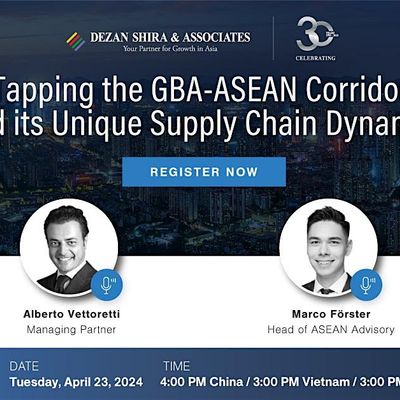 Tapping the GBA-ASEAN Corridor and its Unique Supply Chain Dynamics, 51 ...