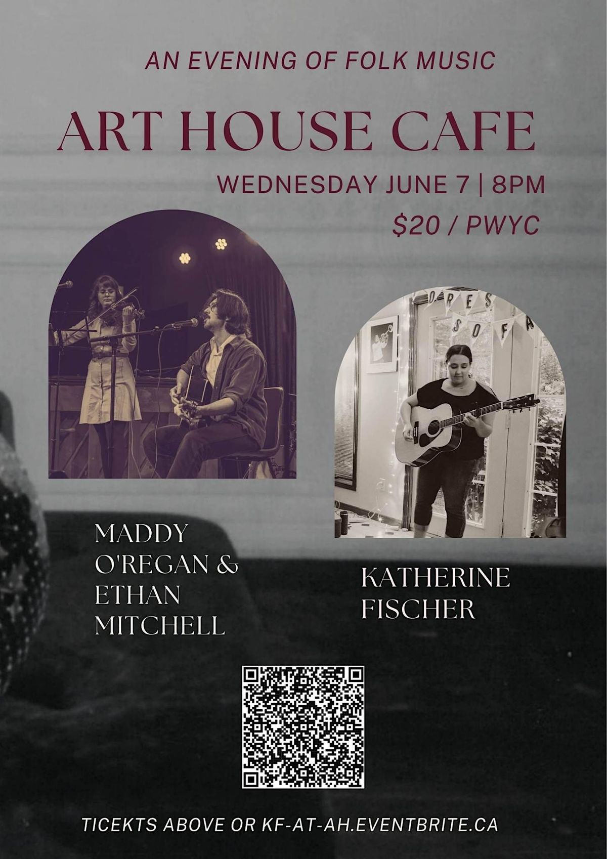 Maddy ORegan and Ethan Mitchell with Katherine Fischer, Art House ...