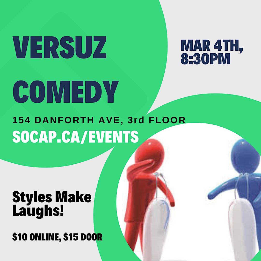 VERSUZ COMEDY show, The Social Capital, Toronto, 4 March 2023 ...