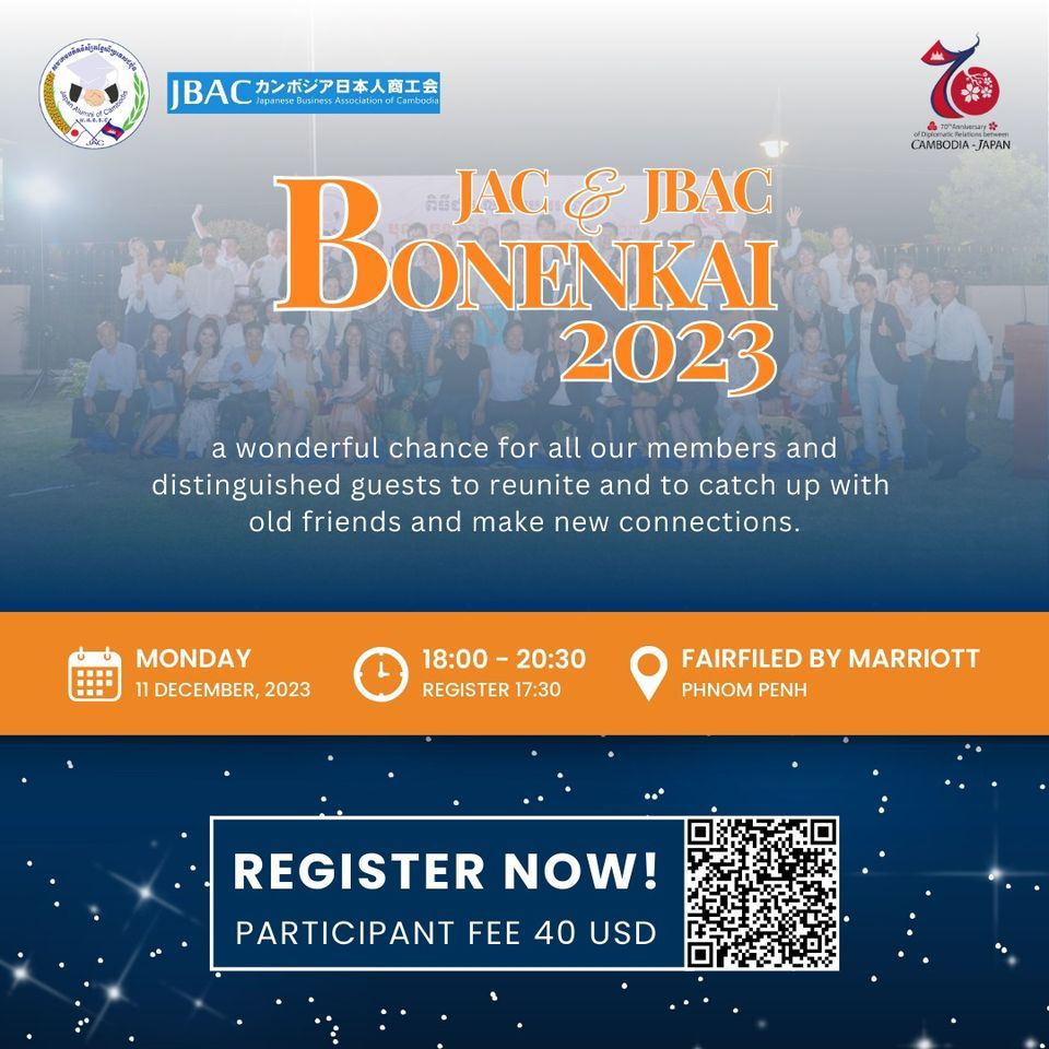JAC & JBAC Bonenkai 2023, Fairfield by Marriott Phnom Penh, December 11 ...