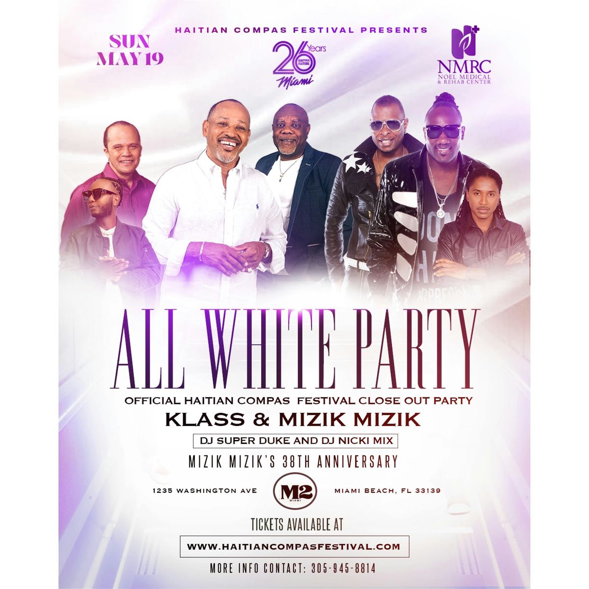 All White Party, Club M2 Miami, Miami Beach, 19 May to 20 May ...