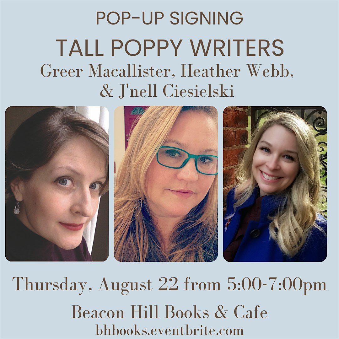 A Pop-Up Signing with Tall Poppy Writers!, Beacon Hill Books & Cafe ...