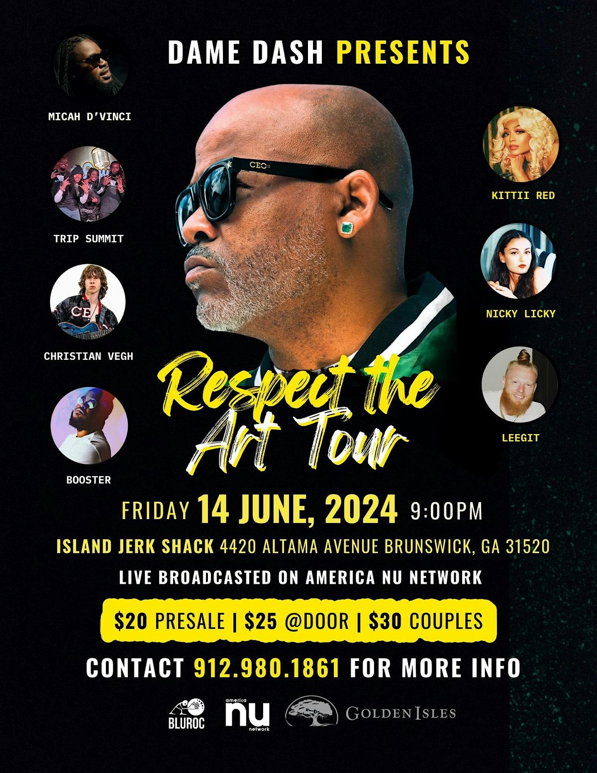 DAMON DASH PRESENTS THE “GOLDEN ISLES” RESPECT THE ART TOUR, Island ...