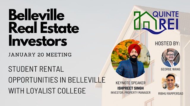 [IN PERSON] Quinte Real Estate Investors January 2024 Meet-Up ...