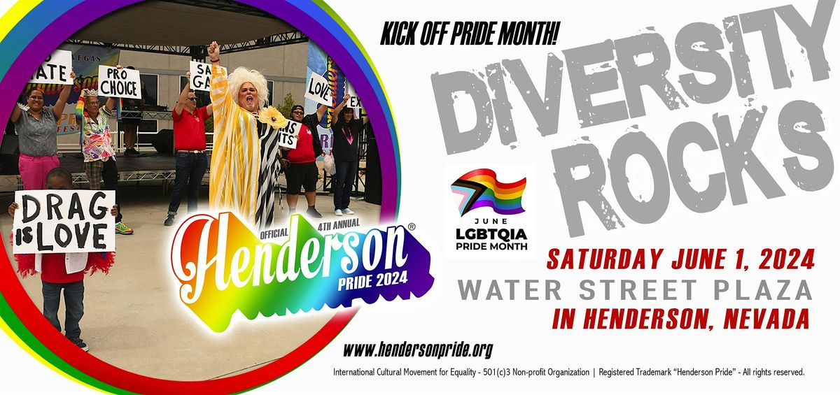 4th Annual Henderson Pride, Water Street Plaza, Henderson, 1 June 2024 ...
