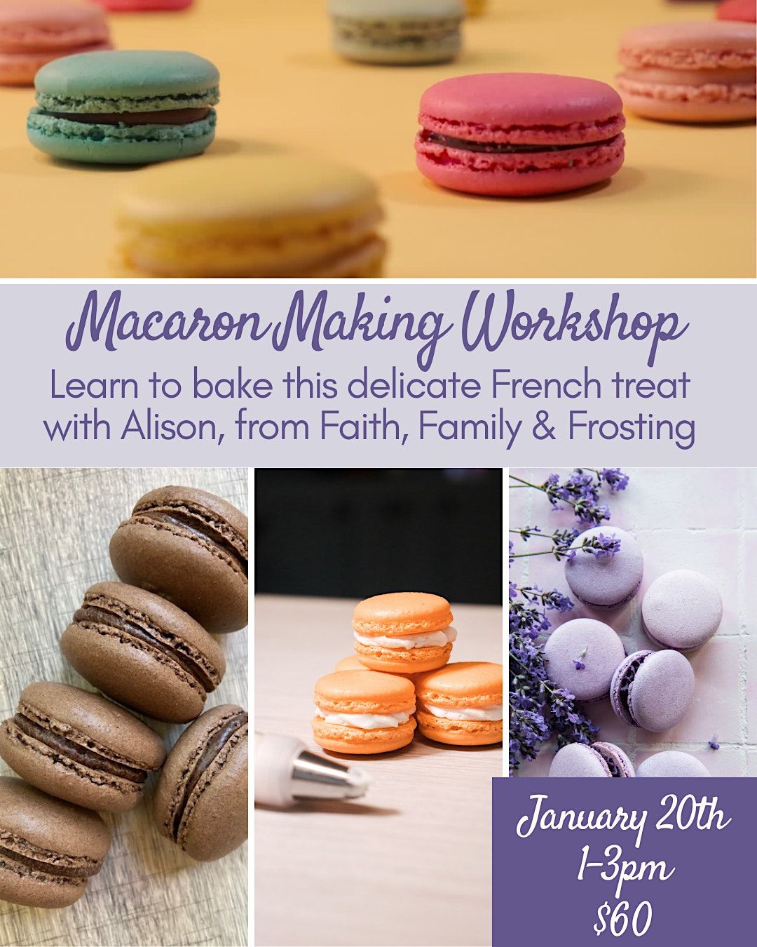 MACARON MAKING CLASS, Collaboration Station, Central, 20 January 2024 ...