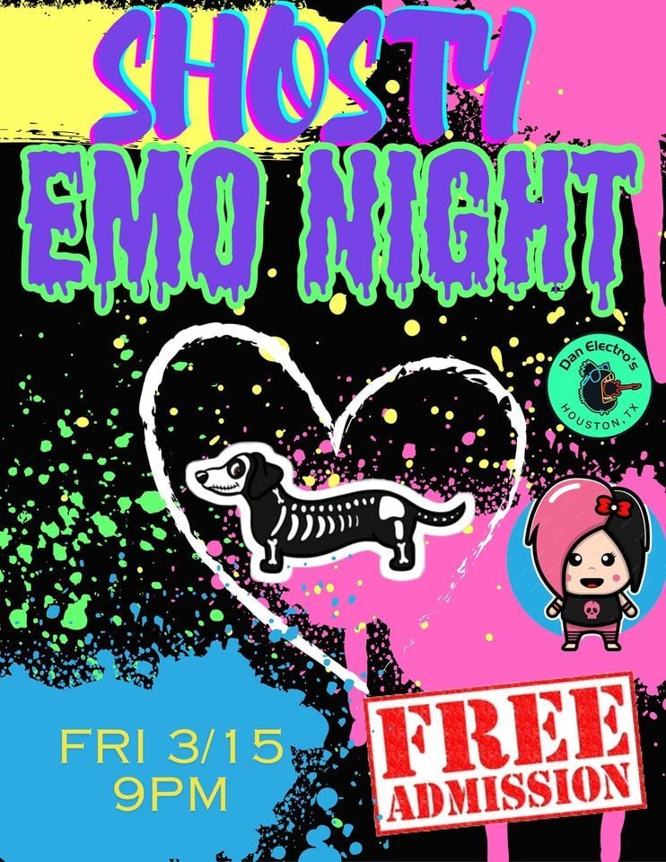 EMO NIGHT @ DAN ELECTROS , Dan Electro's Guitar Bar, Houston, March 15 ...