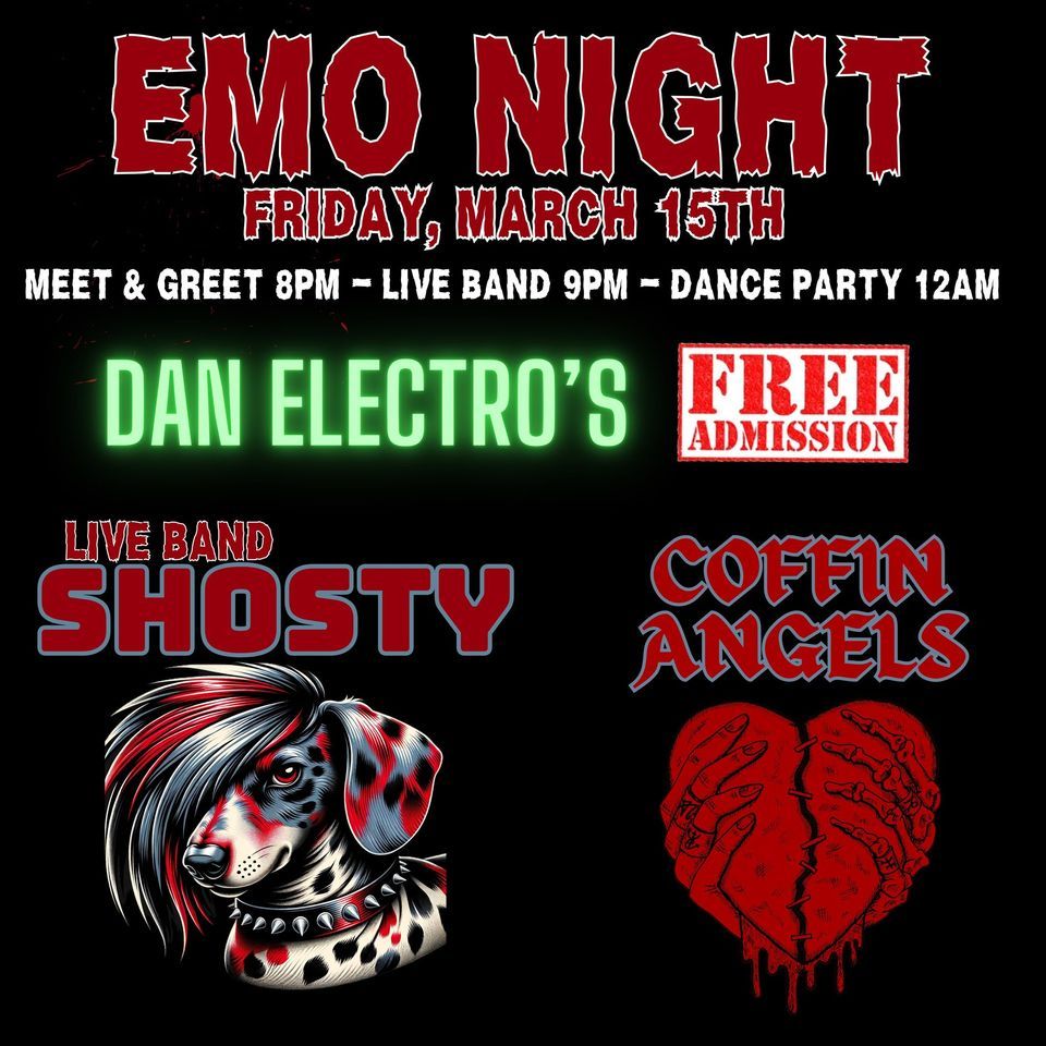 EMO NIGHT @ DAN ELECTROS , Dan Electro's Guitar Bar, Houston, 15 March ...