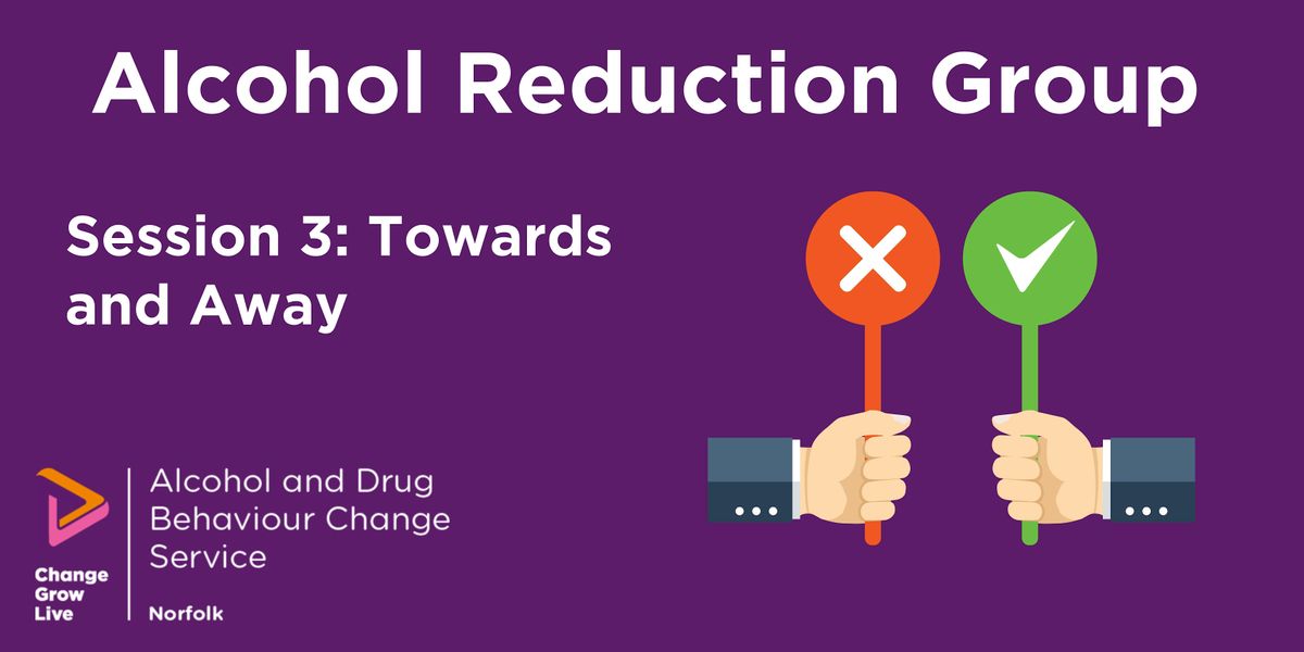 Alcohol Reduction Group- Session three: Towards and away, March 4 2024 ...