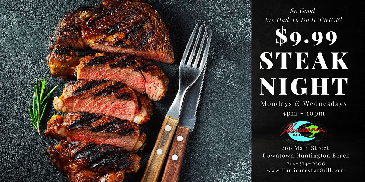 Steak Night, Hurricanes Bar & Grill, Huntington Beach, 14 June 2023 ...