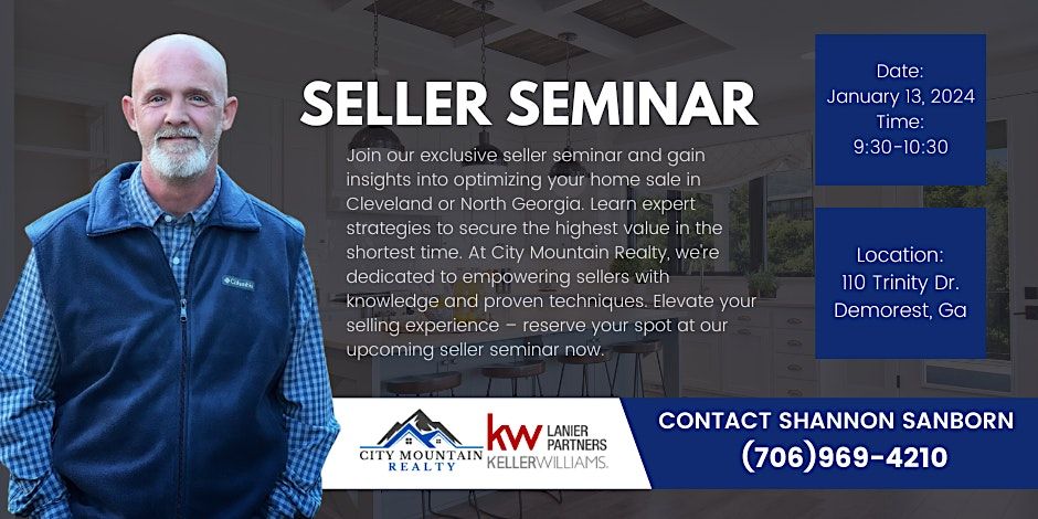 Home Seller Seminar, 110 Trinity Dr, Demorest, 13 January 2024 ...