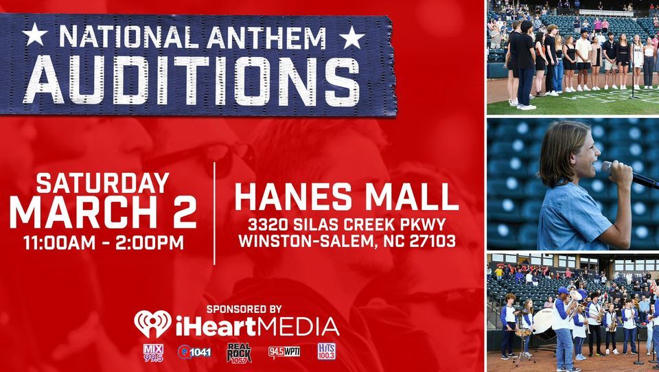 National Anthem Auditions , Hanes Mall, Winston Salem, 2 March 2024 ...