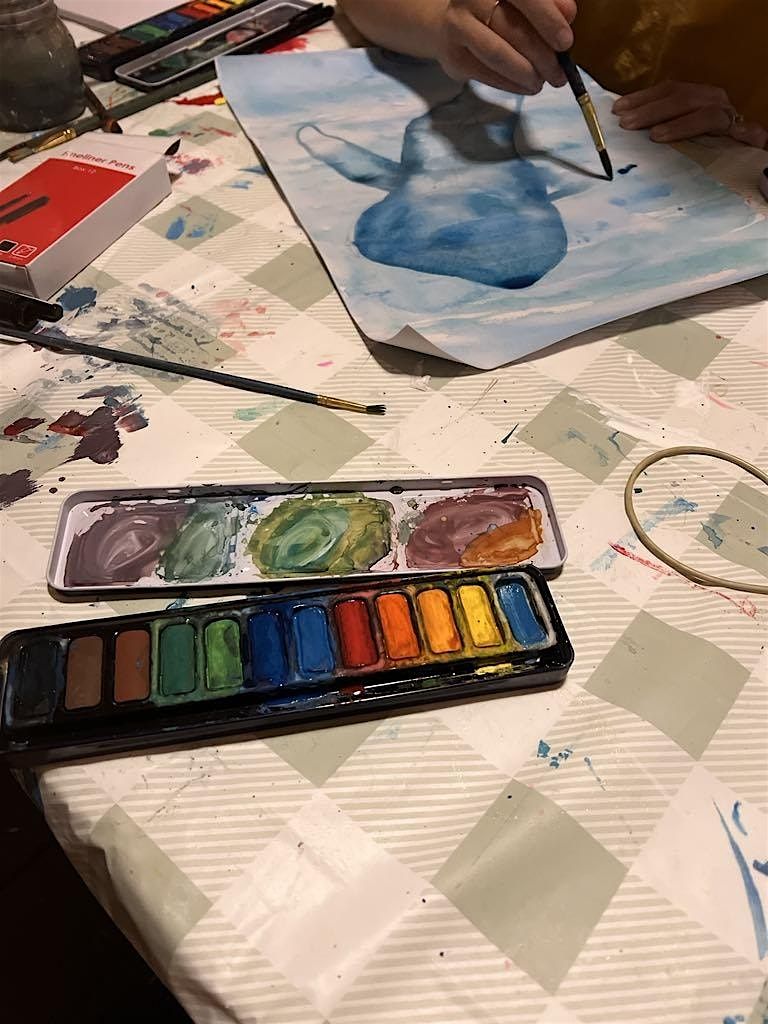 Watercolour Whale Paint + Sip, Imperfect Painter Creative Studio ...