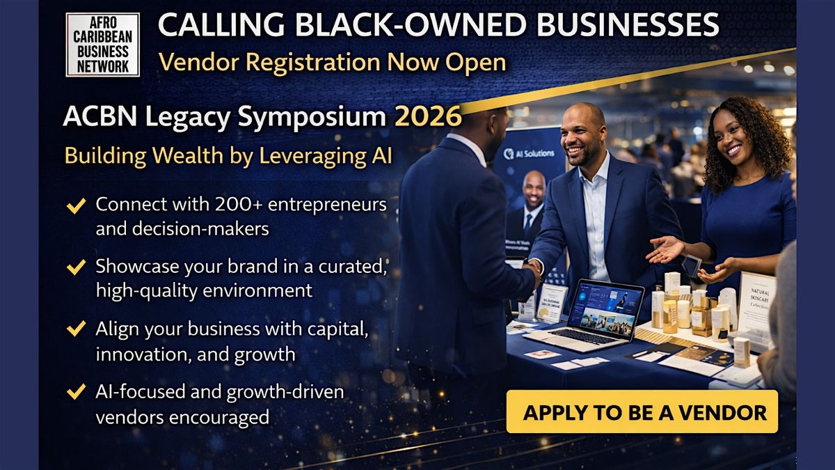 ACBN LEGACY SYMPOSIUM 2026 Vendor Registration, Sheridan College ...