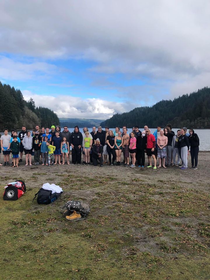 New Years Lake Merwin Plunge, Merwin Lake, Amboy, 1 January 2024 ...